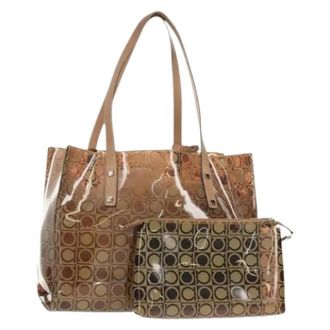 Ferragamo Pre-owned Vinyl Tote Bag - - Pre-owned - Damen - Braun - ONE SIZE