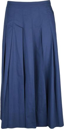 Marella Femme, Jupes, Bleu, Taille: 44 FR Dritto Long Skirt