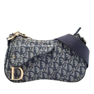 Dior Sac bandouli&egrave;re Double Saddle Pre-owned - Femme - Pre-owned - Bleu - Taille: ONE Size
