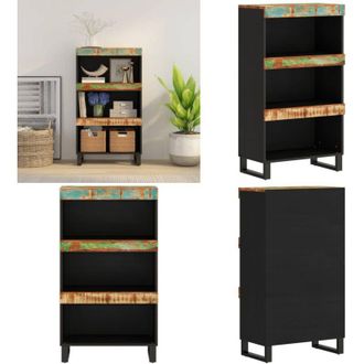 vidaXL Beistelltisch 60x33x107 cm Altholz Massiv - Altholz - Massivholz