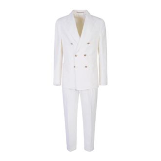 Eleventy Abito Doppio Petto Pant Pences - - Suits - Herren - Wei&szlig; - M