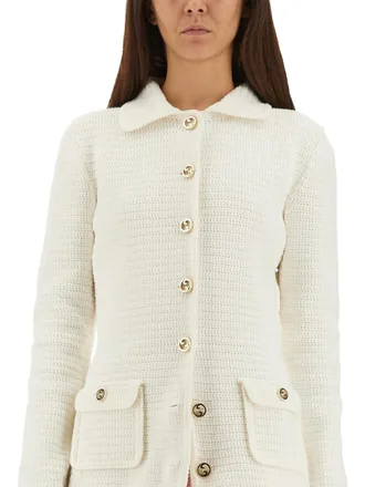 Gucci Fine Cotton Cardigan - White