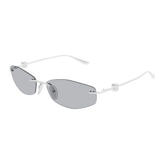 Balenciaga Nano D-Rahmen Sonnenbrille - - Accessories - Damen - Grau - 60 MM