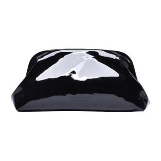 Philosophy di Lorenzo Serafini Femme, Sacs, Noir, Taille: ONE Size Pochette en cuir verni avec bandoulière