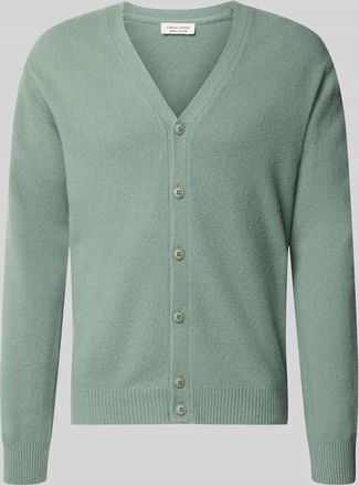 Casual Friday Cardigan aus Woll-Mix mit V-Ausschnitt Modell KARL