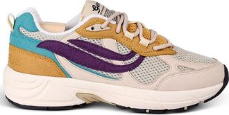 Genesis Damen vegan Sneaker G-Eco 99 Multi Flowers Sand/Weizen/Lila/Petrol