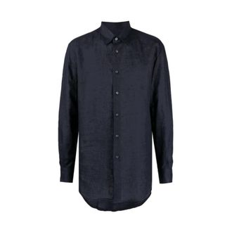 Brioni Leinenhemd - - Shirts - Herren - Blau - M
