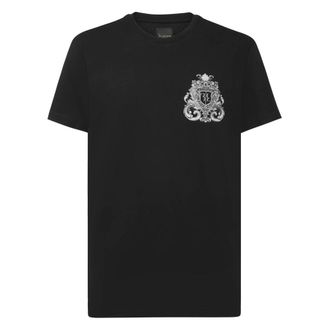 Billionaire Boys Club Homme, Tops, Noir, Taille: 5XL T-Shirt Col Rond Baroque