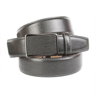 Anthoni Crown Herren Automatik Lederg&uuml;rtel G&uuml;rtel, Grau, 90