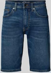 s.Oliver Red Label Regular Fit Jeans-Bermudas aus Baumwoll-Mix