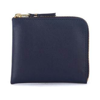 Comme Des Gar&ccedil;ons Marineblaue Lederbrieftasche mit M&uuml;nzfach - - Accessories - unisex - Blau - ONE SIZE