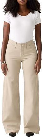 Levi's 318 Styled Shp Wide Leg Pantalon, White Pepper, 30W / 30L Femmes