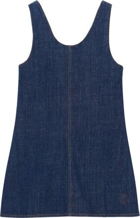 Ami Femme, Robes, Bleu, Taille: 38 FR Cotton Short Strapped Dress