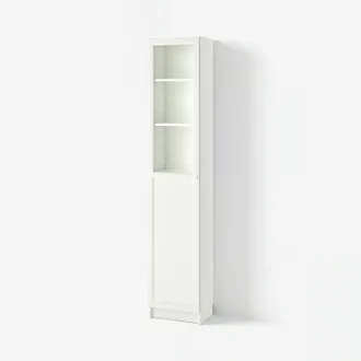 IKEA BILLY / OXBERG B&uuml;cherregal mit Paneel-/Vitrt&uuml;r