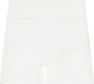 Courr&egrave;ges Jupe portefeuille asym&eacute;trique - Femme - Jupes - Blanc - Taille: 38 FR