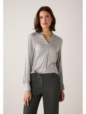 More & More Langarmbluse edle, gl&auml;nzende Langarmbluse, Satin