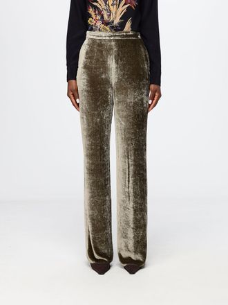 Etro Palazzo-Hose aus Seidenmischung mit Ethno-Print und hoher Taille