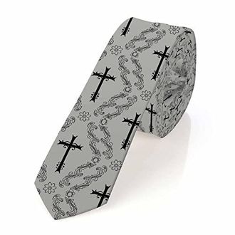 Generic Croix Chrétienne Cravatte Élégante Cravates Classique Cravates Hommes Pour Fêtes Célébrations Adultes