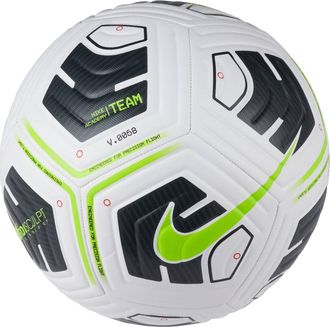 Nike Nike Unisex - Erwachsene Academy-Team Fu&szlig;ball Ball, White/Black/Volt, 4