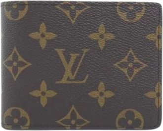 Louis Vuitton unisex, Pre-owned, Brun, Taille: ONE Size Portefeuille &agrave; billets (&agrave; deux volets) Pre-owned