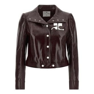 Courr&egrave;ges Reedition Vinyl Jacket - - Jackets - Damen - Rot - XS