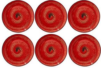 Wilmax England Wilmax - Assiettes &agrave; dessert COLORBOOM - Lot de 6 - Diam&egrave;tre : 20 cm Pour servir des snacks - Design moderne - Pratique - Lavable au lave-vaisselle - 
