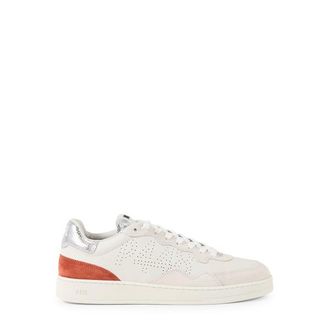 P448 Baskets Vert en cuir