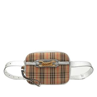 Burberry Sac banane Pre-owned en toile - Femme - Pre-owned - Beige - Taille: ONE Size