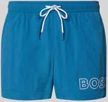 HUGO BOSS Regular Fit Badeshorts mit Label Print Modell MOONEYE
