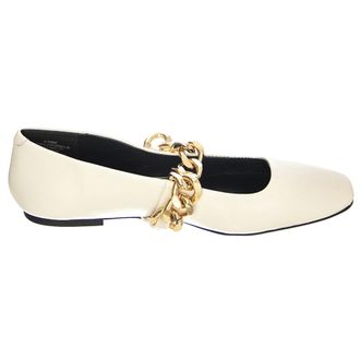 Steve Madden Femme, Chaussures, Blanc, Taille: 36 1/2 EU Ballerines à Bride Chaîne