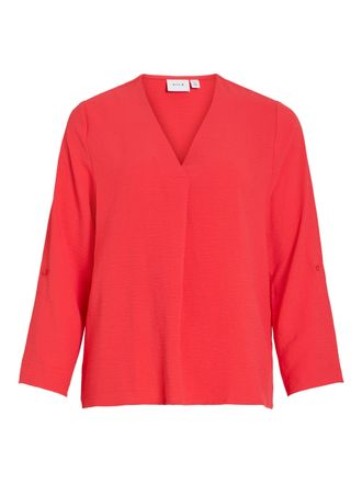 Vila Female Oberteil mit 3/4-&Auml;rmeln VIJOSA V-Ausschnitt