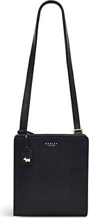 Radley London London Summer Street Mini bandouli&egrave;re zipp&eacute;e pour femme, en cuir grain&eacute;, Noir, Taille unique