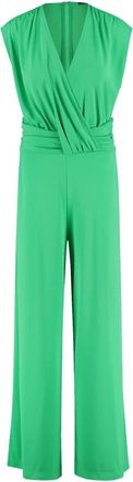 Taifun Elegant Wrap Jumpsuit - - Jumpsuits & Playsuits - Damen - Gr&uuml;n - XS