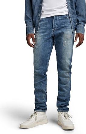 G-Star G-Star Homme 3301 Slim Fit Jeans, Bleu (vintage ripped sea breeze 51001-C913-D906), 34W / 34L