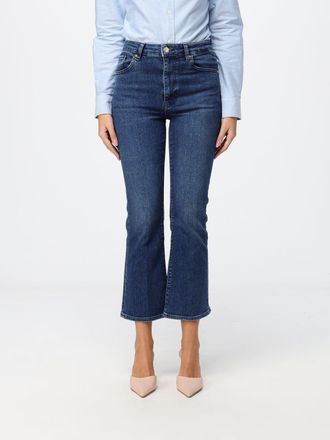 Frame Denim Jean cropped The Reboot taille haute &eacute;vas&eacute; en denim stretch
