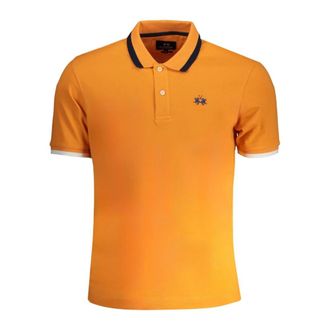 La Martina Polo-Shirt Kurzarm Orange Herren - - Tops - Herren - Orange - 2XL