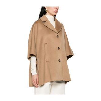 Max Mara Single-Breasted Coat - - Coats - Damen - Braun - M