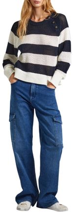 Pepe Jeans London Damen Loose St Jeans Uhw Utility, Blau (Denim), 26W / 30L