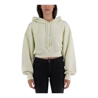 Off-white Damen, Sweatshirts & Hoodies, Grün, LGröße