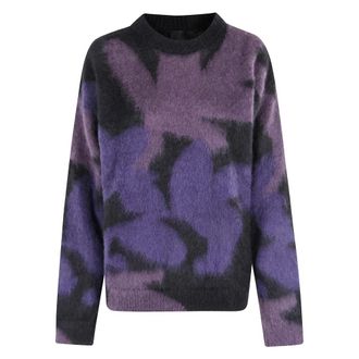 Roberto Collina Girocollo ML Intarsio Ikebana - - Knitwear - Herren - Mehrfarbig - L
