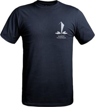 A10 Equipment T-Shirt Strong Logos Marine Nationale Bleu Marine