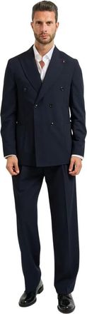 Mulish Homme, Costumes, Bleu, Taille: XL Double Breasted Suits