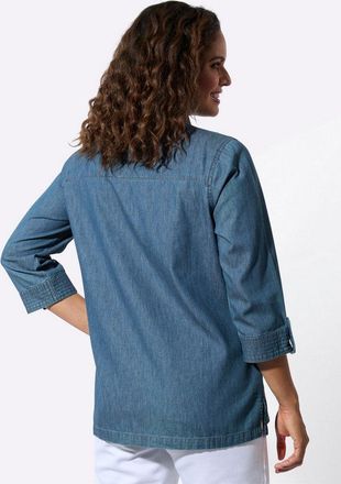 Witt Klassische Bluse Jeansbluse 3/4-Arm