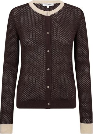 Co'Couture Femme, Pulls, Brun, Taille: 38 FR Cardigans