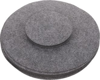 NUOBESTY 30 St&uuml;ck Teiliges Filz Tellerteiler Runde Filzmatten in Sch&uuml;tzende Topf Geschirrtrenner Individuell Zuschneidbar Kratzschonend f&uuml;r Porzellan Glas f&uuml;r 