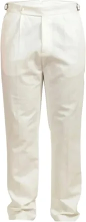 HUGO BOSS Homme, Pantalons, Blanc, Taille: S Pantalon droit