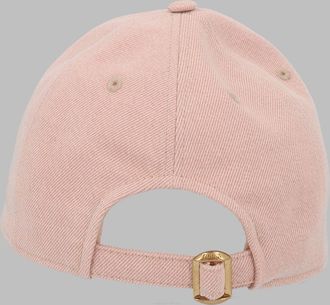Chlo&eacute; 26AHC09DNM_6C2 Cotton Baseball Cap - Pink
