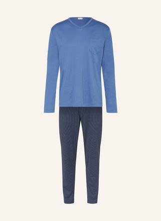 Mey Mey Schlafanzug Serie Micro Blue blau