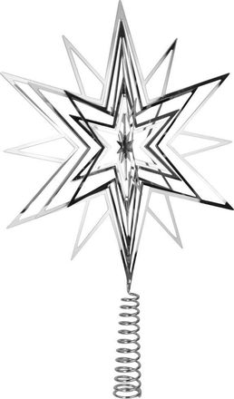 Riffelmacher & Weinberger Riffelmacher Christbaumspitze Metall Stern 33cm 17859 - Silber