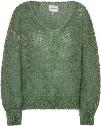 Americandreams Americandreams, Femme, Pulls, Vert, Taille: 42 FR Milana LS Mohair Knit